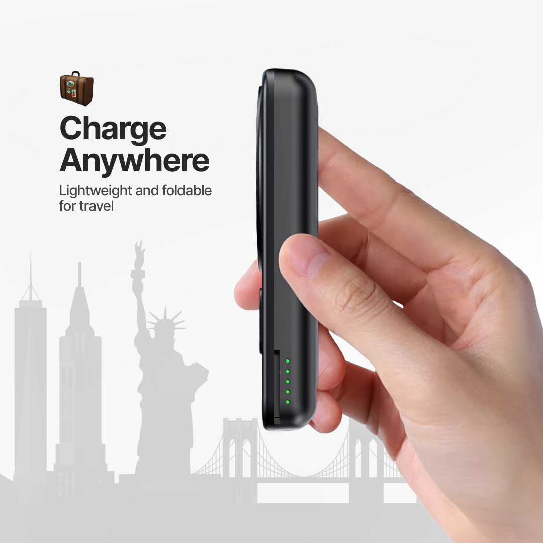 PowerMag 3-in-1 Magnetic Wireless Charger with Stand – BlueBolt Chargers