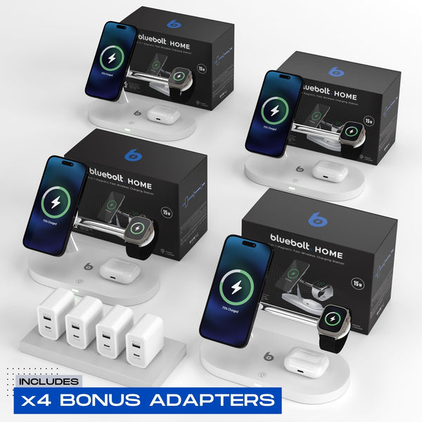 4-in-1 MagSafe Charging Station Family Bundle – BlueBolt Chargers
